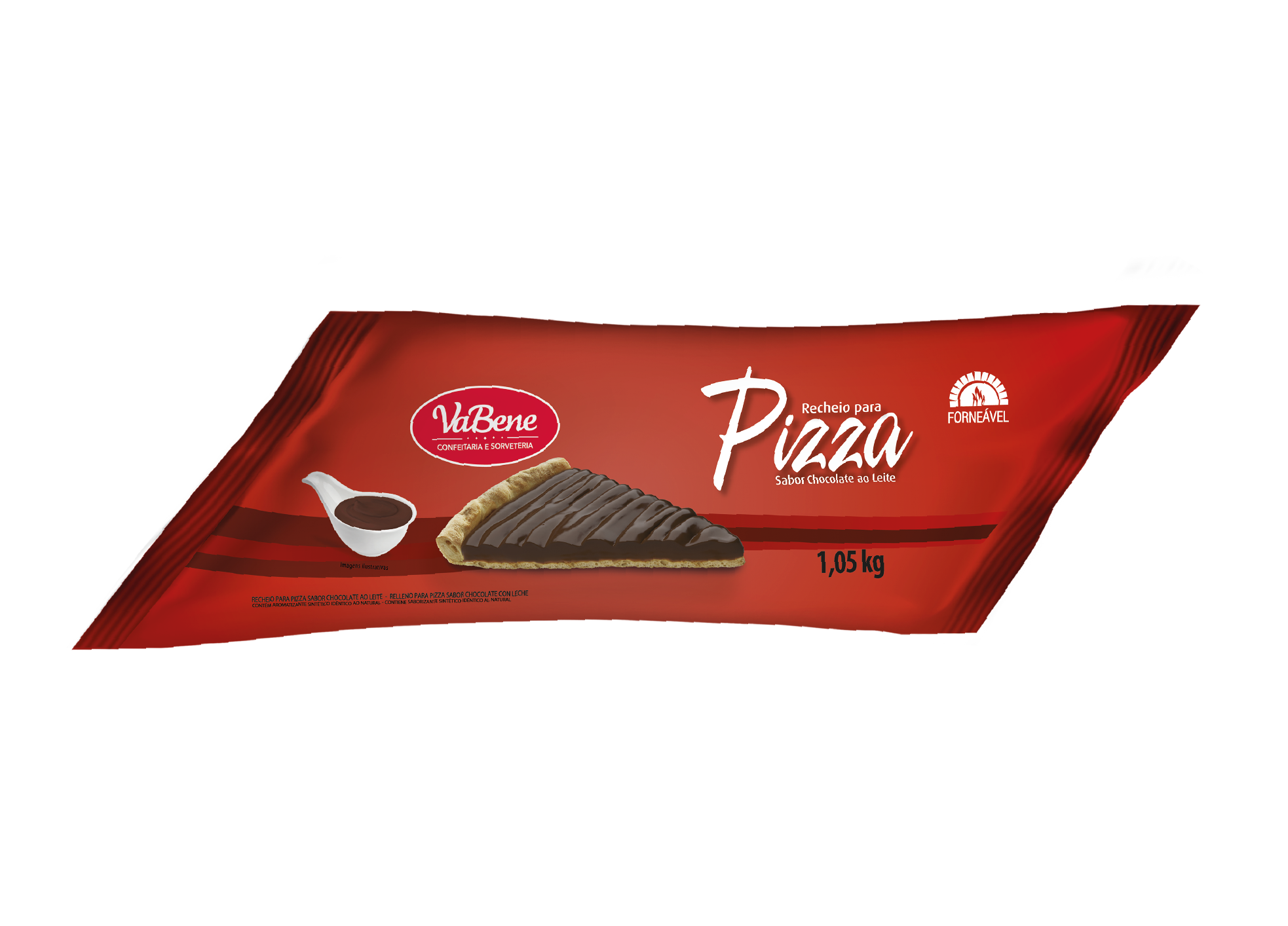 Recheio Pizza Chocolate ao Leite 1,05 Kg | VaBene Confeitaria